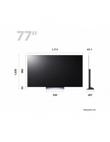 LG 77" C4 OLED EVO 4K Smart TV – 100Hz, Ultra HD & Advanced Technology
