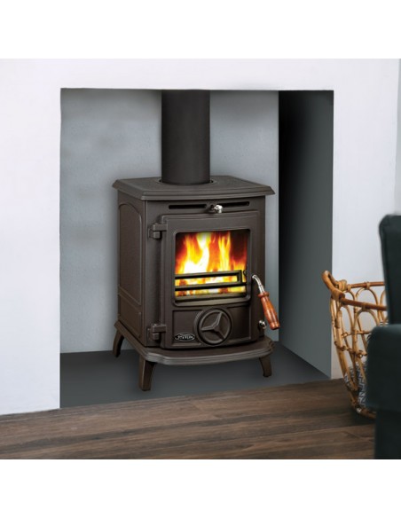 Stanley Oisin Eco 6kW Multi-Fuel Stove – Matt Black